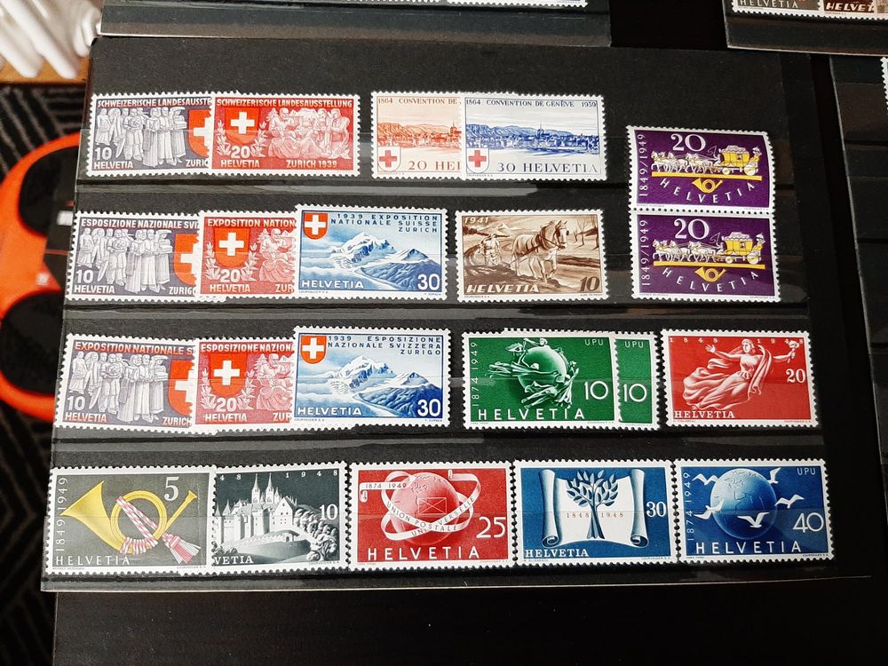 Briefmarkensammlung 8 Blatt (Gebraucht) in Konolfingen für CHF 19 – mit ...