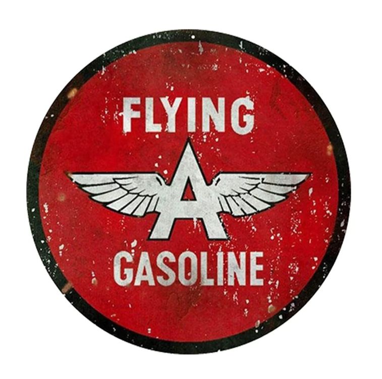 FLYING Oil – runde Blechschilder | Kaufen auf Ricardo