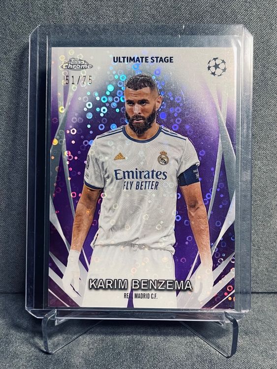 2024 Topps UEFA Karim Benzema Ultimate Stage /75 Real Madrid (Gebraucht ...