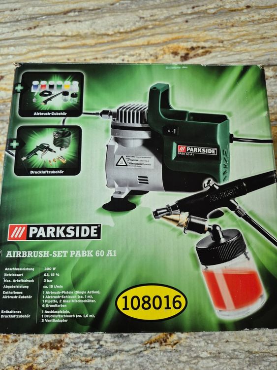 Parkside Airbrush-Set PABK 60 A1 Kompressor (Gebraucht) in Beringen für ...
