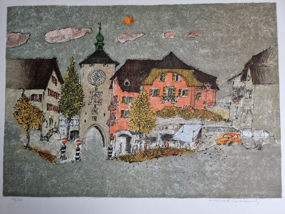 MARCO RICHTERICH LITHOGRAPHIE SIGNIERT NUMMERIERT BL 91/130 (Gebraucht) in Gersau für CHF 45 ...