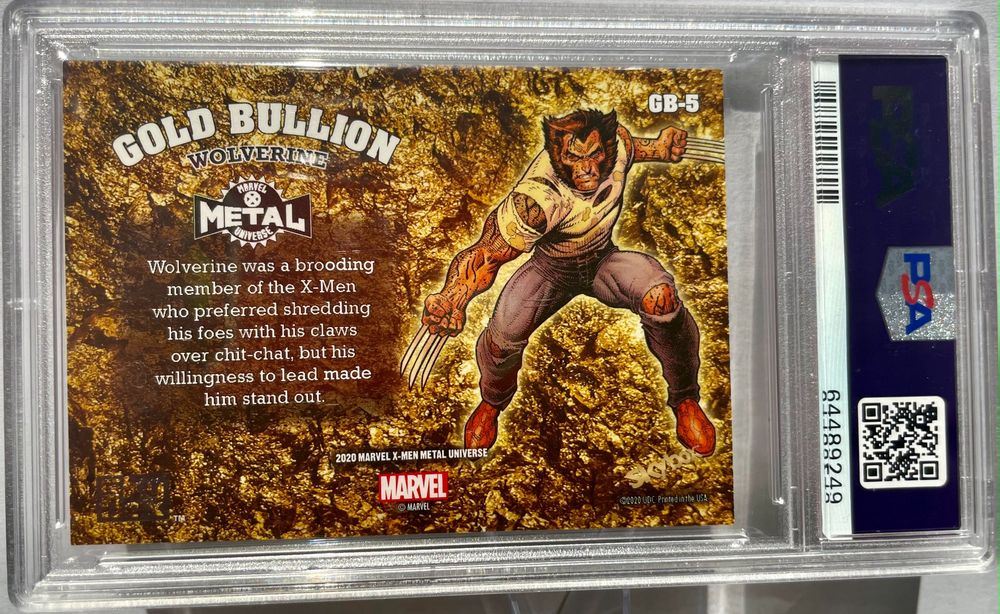 WOLVERINE GOLD BULLION 2021 Marvel X - Men M/U PSA9 !! (Neu (gemäss ...