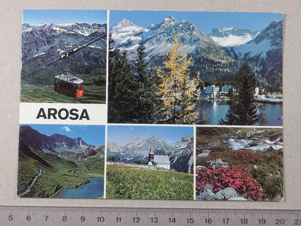 Arosa, 5 Ansichten, Luftseilbahn, 1976 (Gebraucht) in Lenzburg für CHF 3 – mit Lieferung auf ...