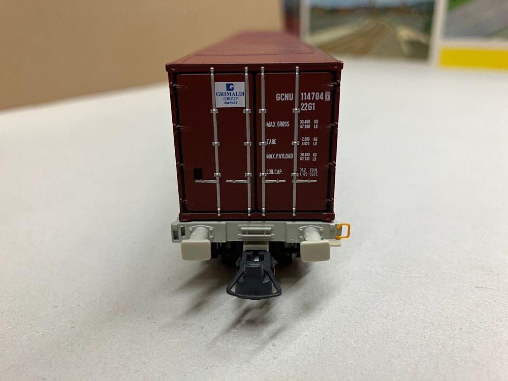 Roco 67824 Containertragwagen Sgnss der DB-AG, H0 WS (Gebraucht) in ...