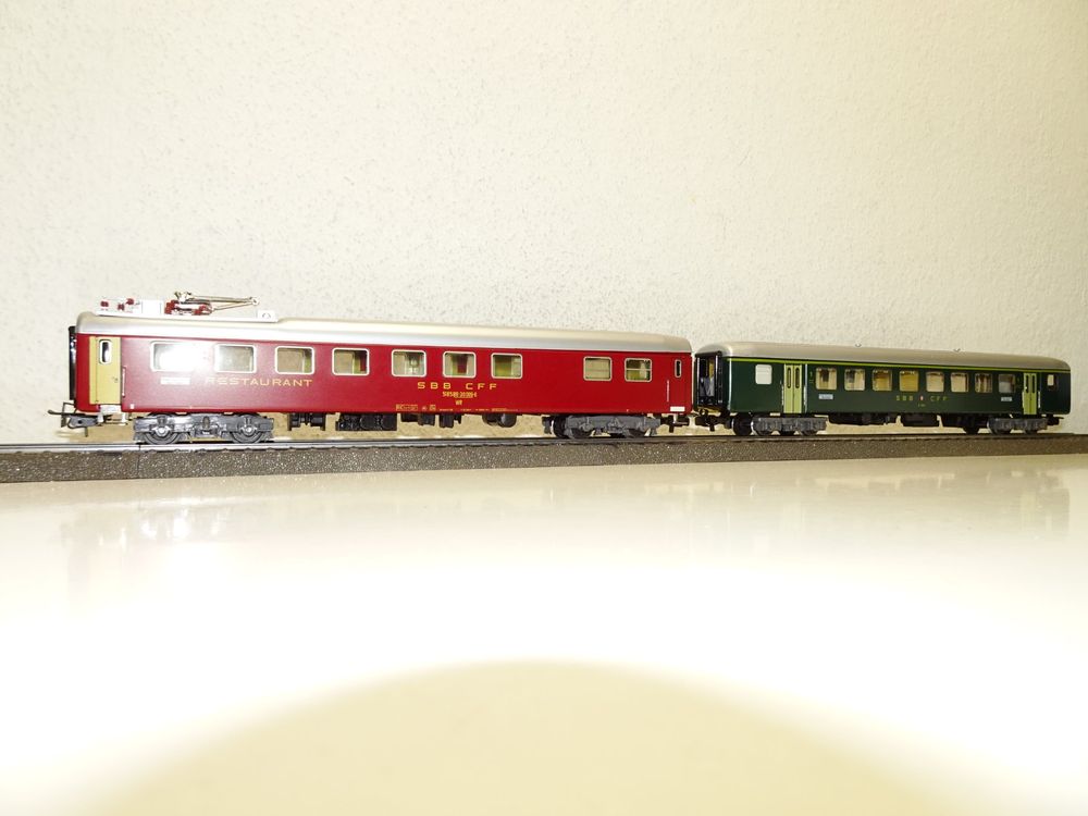2 Märklin Personenwagen Restaurant SBB A2561 WR 009-6 HO (13 | Kaufen auf Ricardo