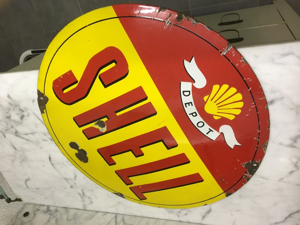 Originales Schweizer Shell Emailschild,Petromobilia,Oldtimer (Gebraucht ...