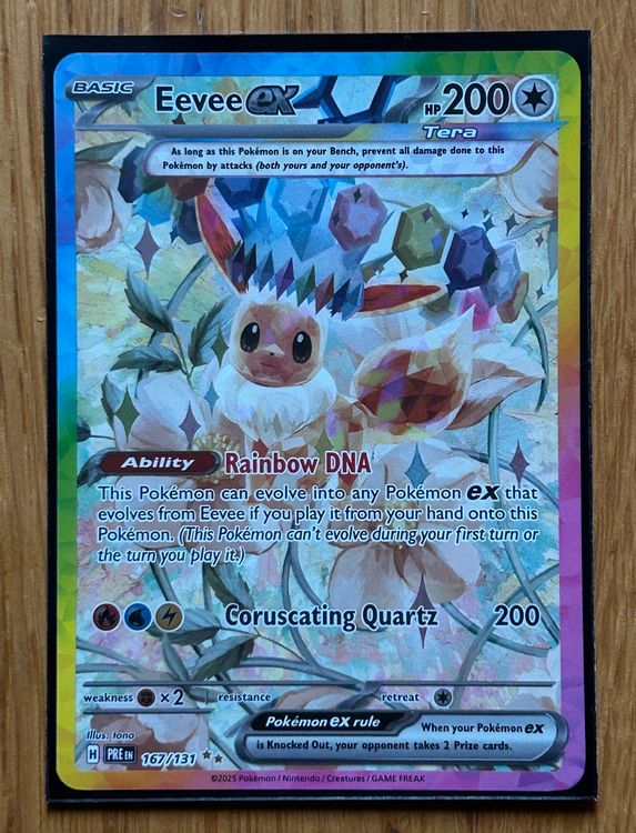 Eevee EX 167/131 // Pokemon Prismatic Evolutions SIR (Neu (gemäss ...