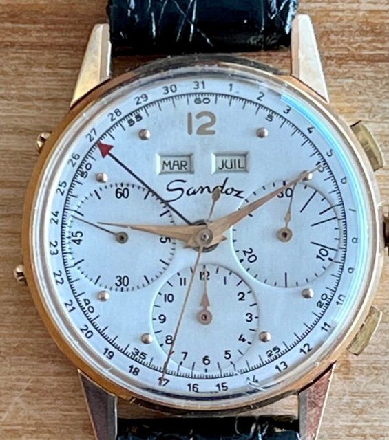 SANDOZ CHRONOGRAPH 18 K Gold | Kaufen auf Ricardo