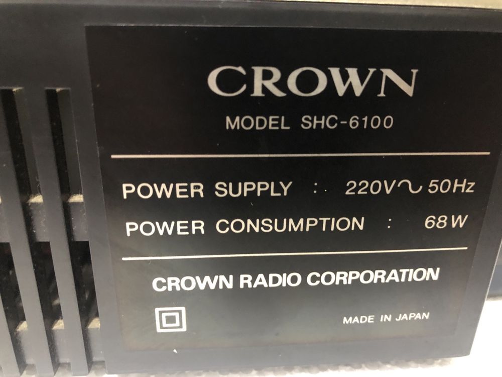 FM-Cassette-Platenschpiler Crown SHC-6100 (Gebraucht) in Biel-Bienne ...