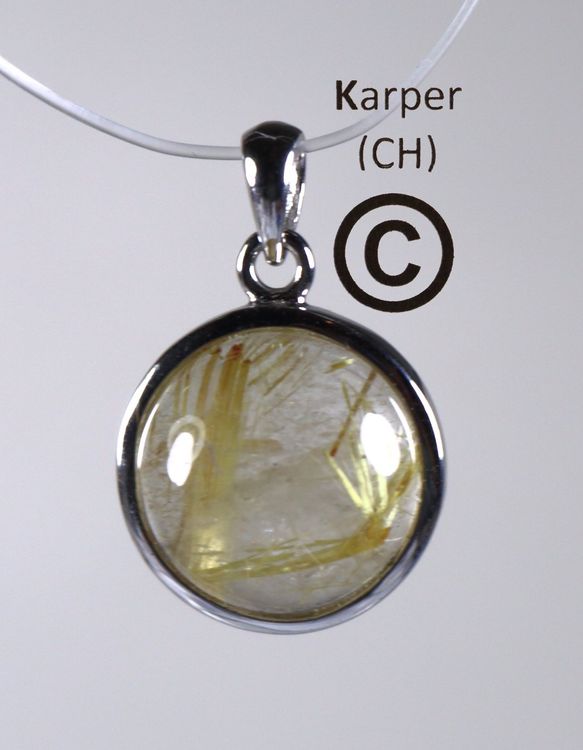 Gold Rutil, Bergkristall /Cristal de roche rutil or, S 925 R | Kaufen auf Ricardo