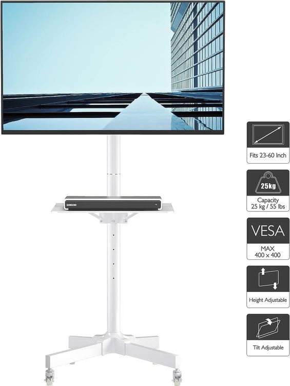 TV Ständer auf Rollen für 23-60 Zoll LCD/LED Fernseher | Kaufen auf Ricardo