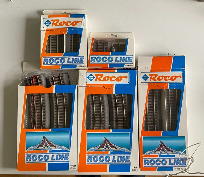 Roco Line Gleise 23 Teile H0-Gleissystem mit Bettung | Kaufen auf Ricardo