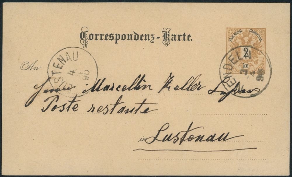 FL 1883 - Vorläufer - Ganzsachen - Postkarte - Nendeln -> A | Kaufen auf Ricardo