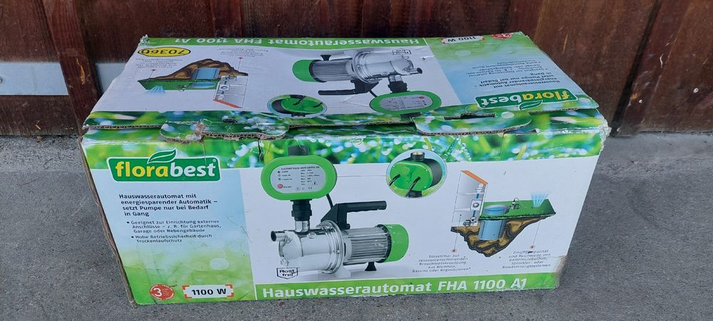 Wasserpumpe Florabest Hauswasserautomat FHA 1100 A1 (Neu und ...