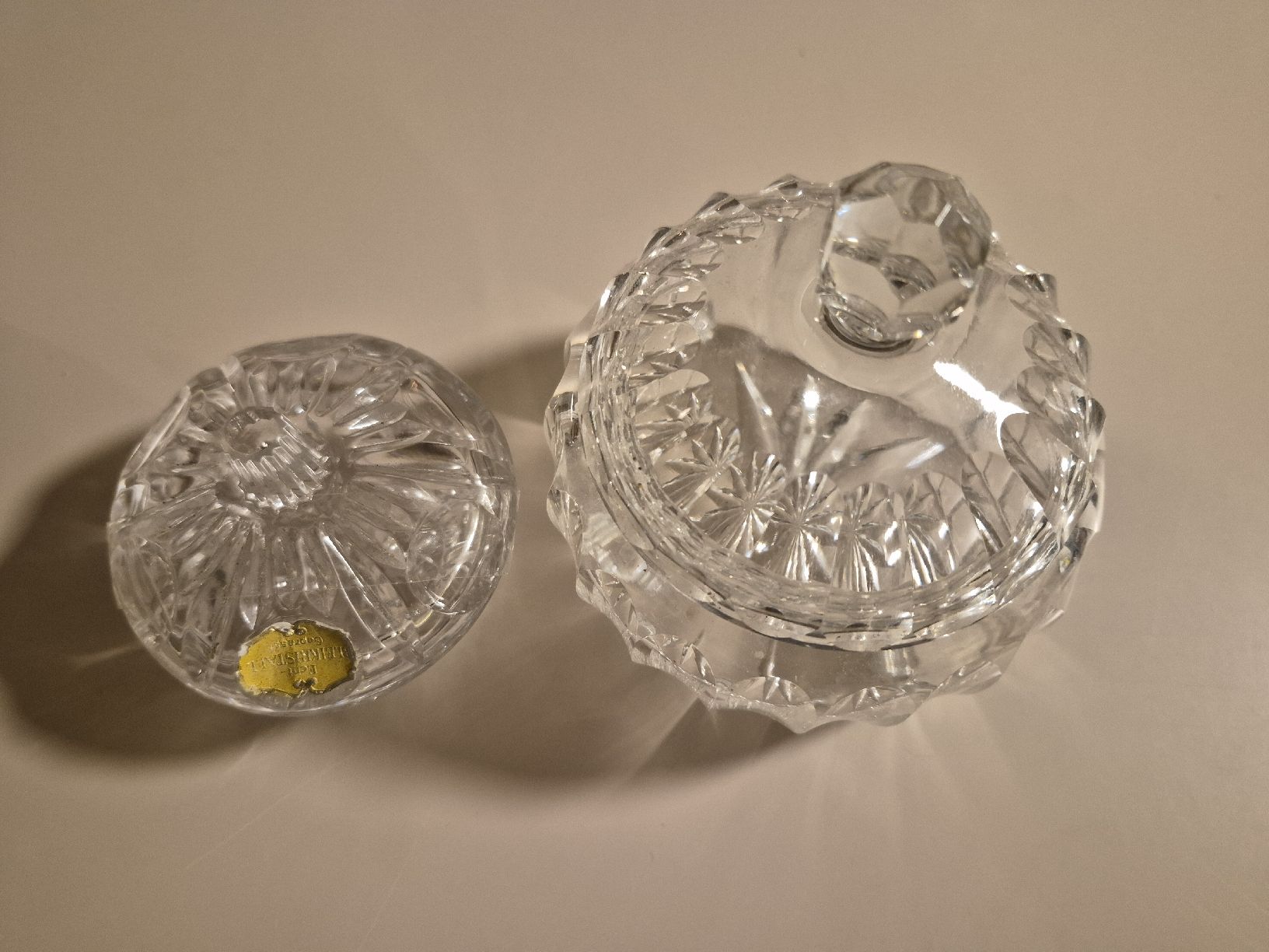 2 Kristall Dosen mit Deckel, Bleikristall Bonboniere Set (Gebraucht) in ...