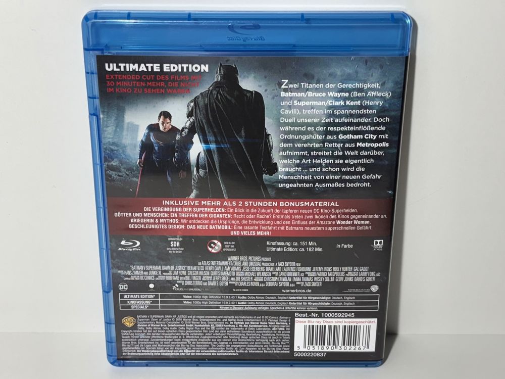 DC Batman v Superman - Dawn of Justice Blu Ray (Gebraucht) in Wilderswil für CHF 2.9 – mit ...