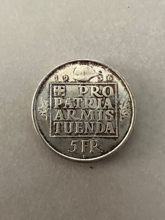 5.- Franken Gedenkmünze 1936 Silber | Kaufen auf Ricardo