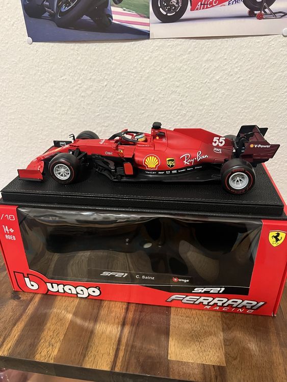 1:18 Ferrari SF-21 C.Sainz Bburago (Neu und originalverpackt) in chez ...