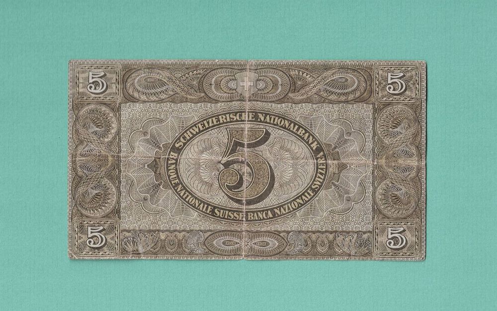 1x uralte Schweizer Banknote 5.- Sfr. | Kaufen auf Ricardo