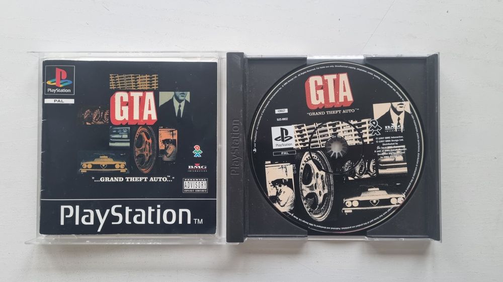 GTA Grand Theft Auto PS1Spiel Original Verpackung Anleitung (Gebraucht ...