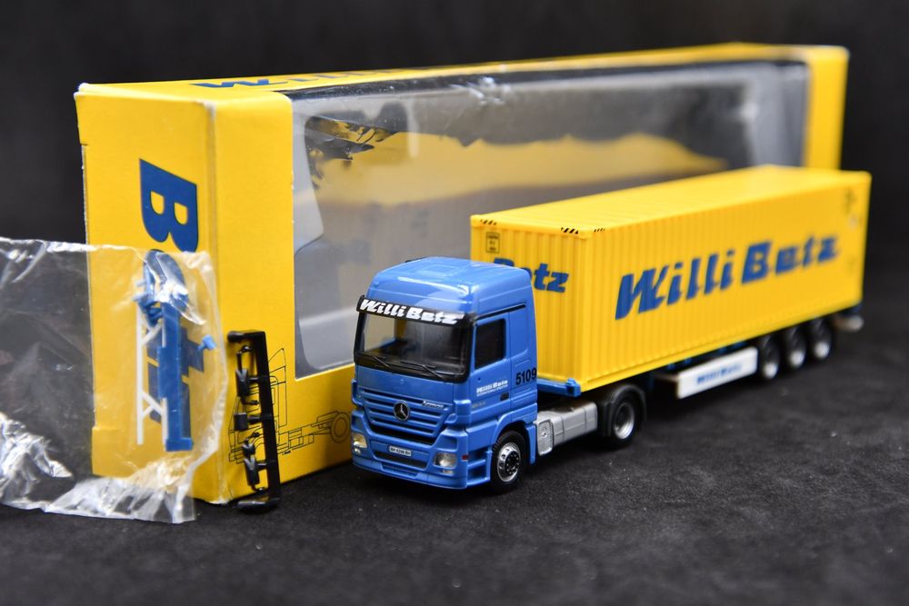 Herpa MB Actros LH '02 Container-SZ «Willi Betz», 1:87 (Gebraucht) in ...