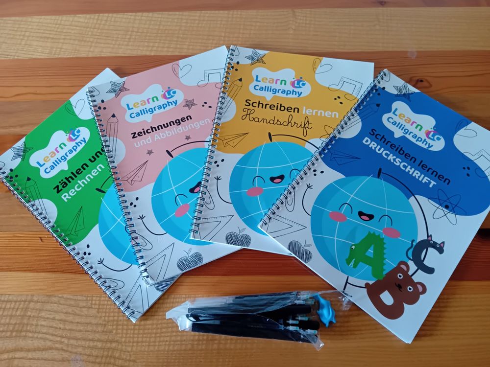 Lernen Calligraphy - 4 Hefte, 3 Stifte & 20 Ersatzminen (Gebraucht) in ...