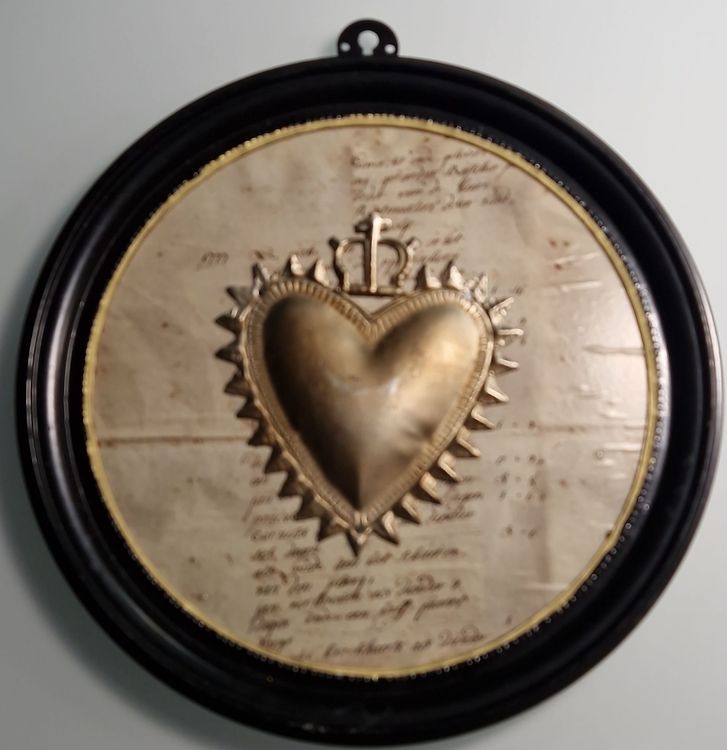 Herz mit Krone, sakrale Herz Jesu Kunst, Deko, Bild,Bilder (Gebraucht ...