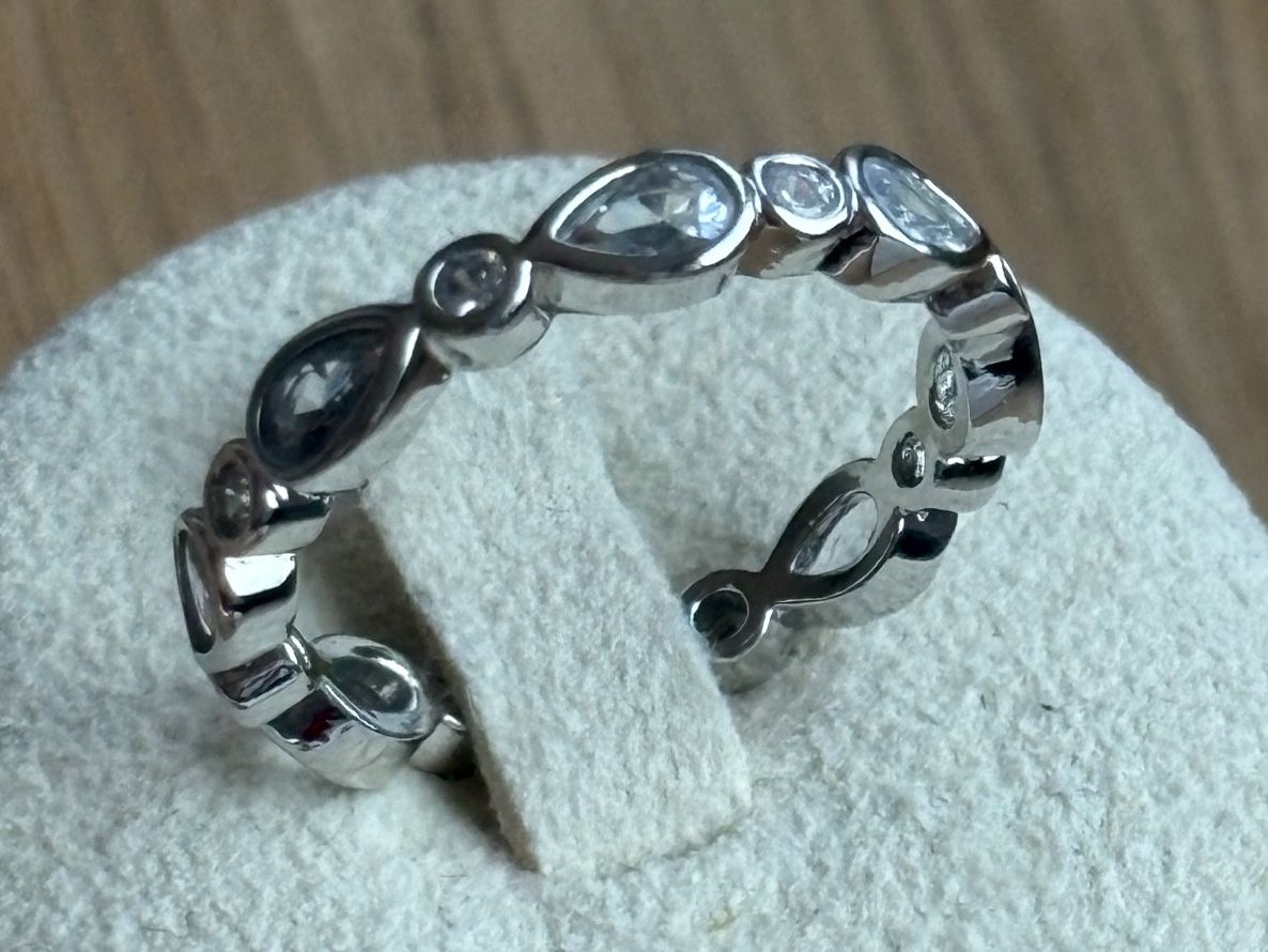 Luxus Gr.19/9 Ring Zirkonia Memoire Farbe Silber (Gebraucht) in Biel ...