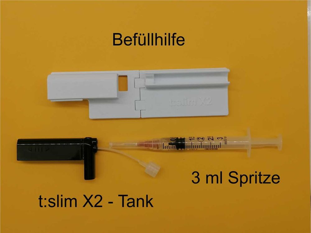 t:slim X2 Reservoir / Insulin Tank - Befüllhilfe (Neu und ...
