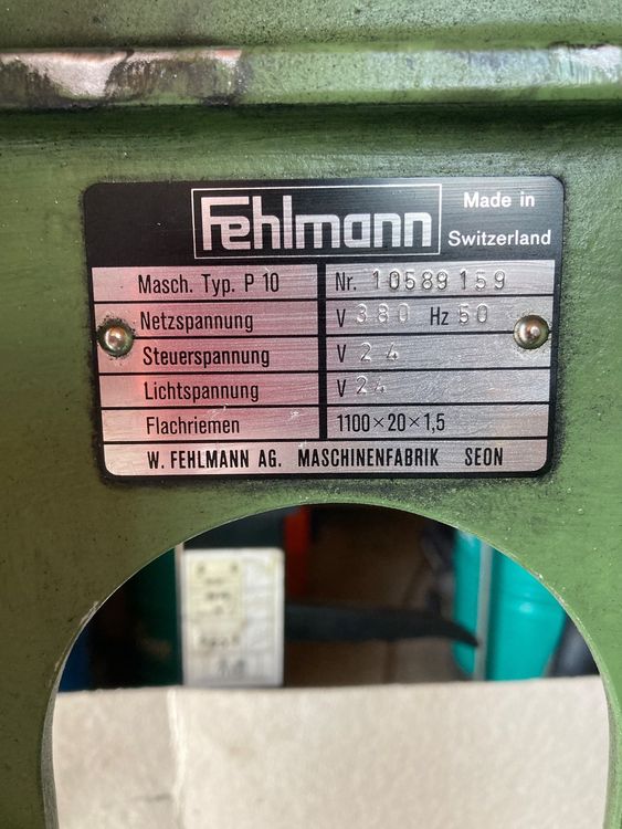 Fehlmann Bohrmaschine P10 (Gebraucht) in Worben für CHF 2500 – nur ...