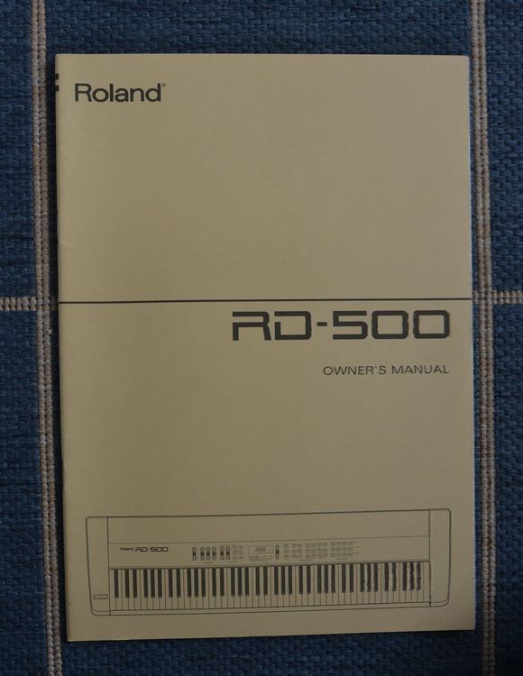 ROLAND RD-500 Digital Piano Orig. Manual | Kaufen auf Ricardo