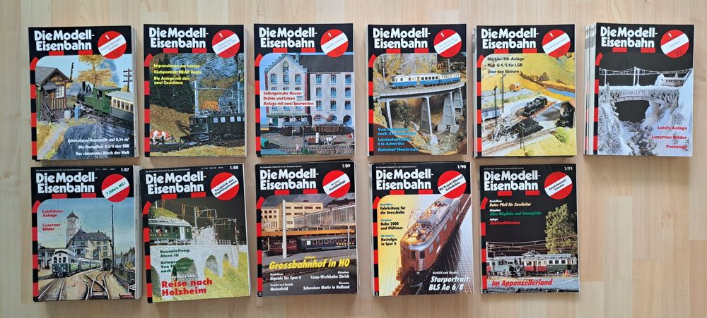 "Die Modell Eisenbahn" 108 Magazine - von1981 bis 1991 | Kaufen auf Ricardo