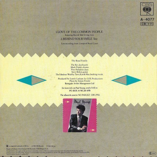 Young Paul: Love Of The Common People 7" (Gebraucht) in Steinhausen für ...