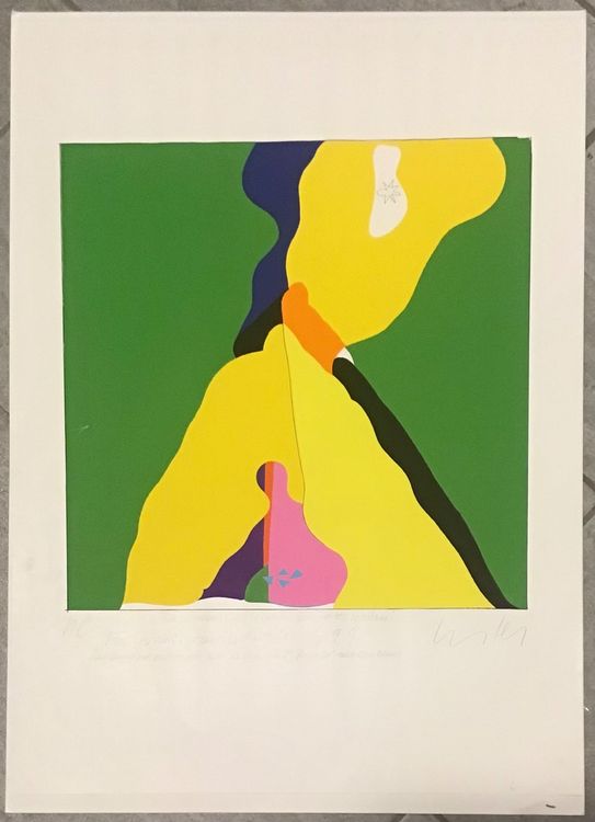 Moderne Lithographie Unleserlich Signiert | Kaufen auf Ricardo