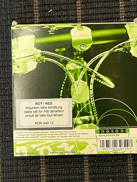NOS NOKON Schaltkabel/Hülle Set für MTB Farbe: Rot (Neu und ...