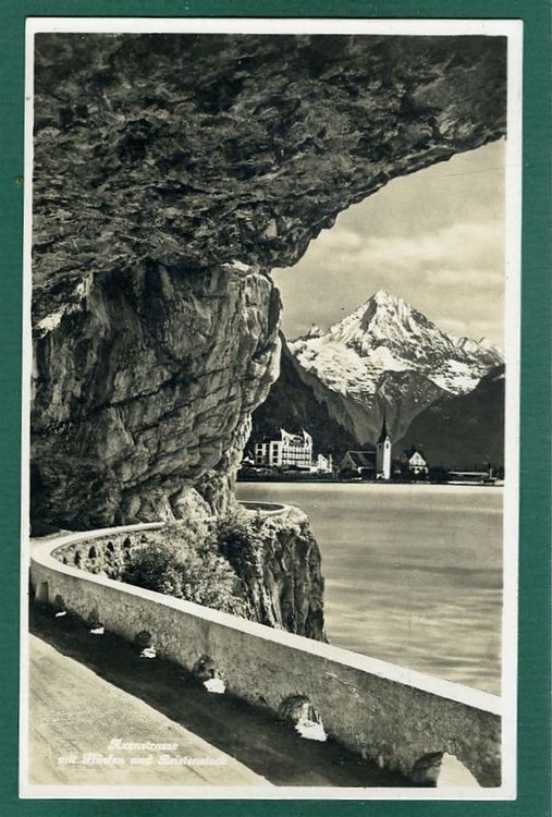 Axenstrasse mit Flüelen und Bristenstock (Gebraucht) in Sargans für CHF 1 – mit Lieferung auf ...