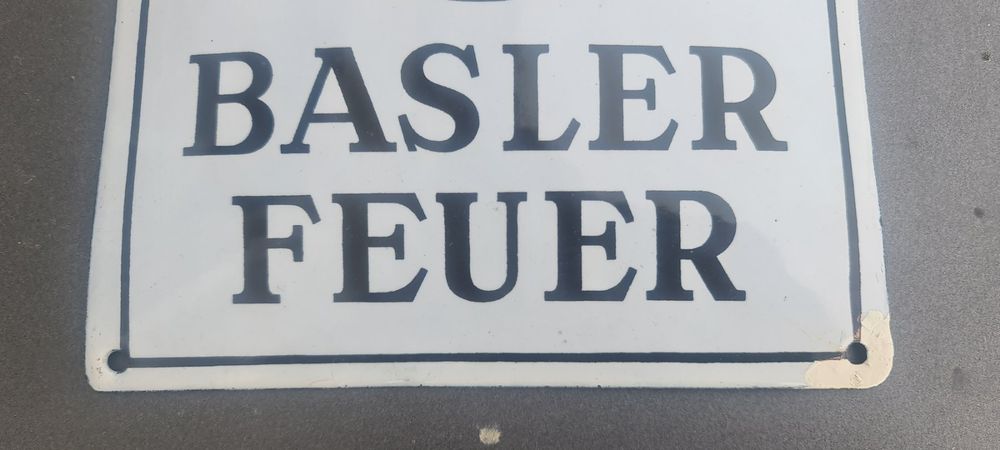 Emailschild/Schild/Reklame/Basler/Sammler/Versicherung/Basel | Kaufen ...