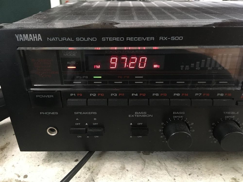 YAMAHA RX-500 HiFi Stereo Receiver Vollverstärker mit Radio (Gebraucht ...