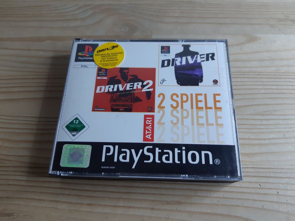Driver 1 + 2 PS1 Doppelpack + Limited Edition Bonus DVD (Gebraucht) in ...