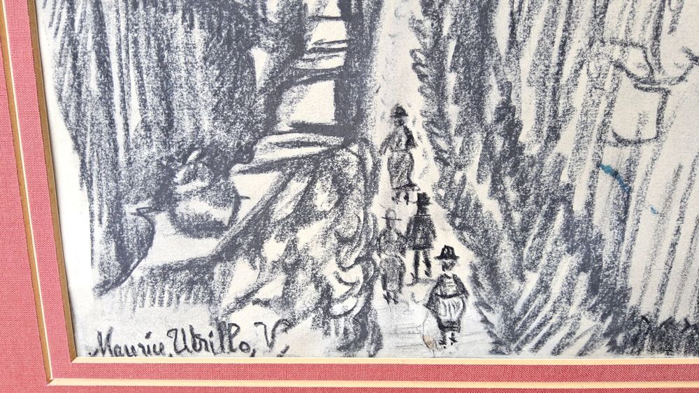 Maurice UTRILLO, Valadon (1883-1955) dessin au fusain signé (D'occasion) à Malleray pour CHF 226 ...