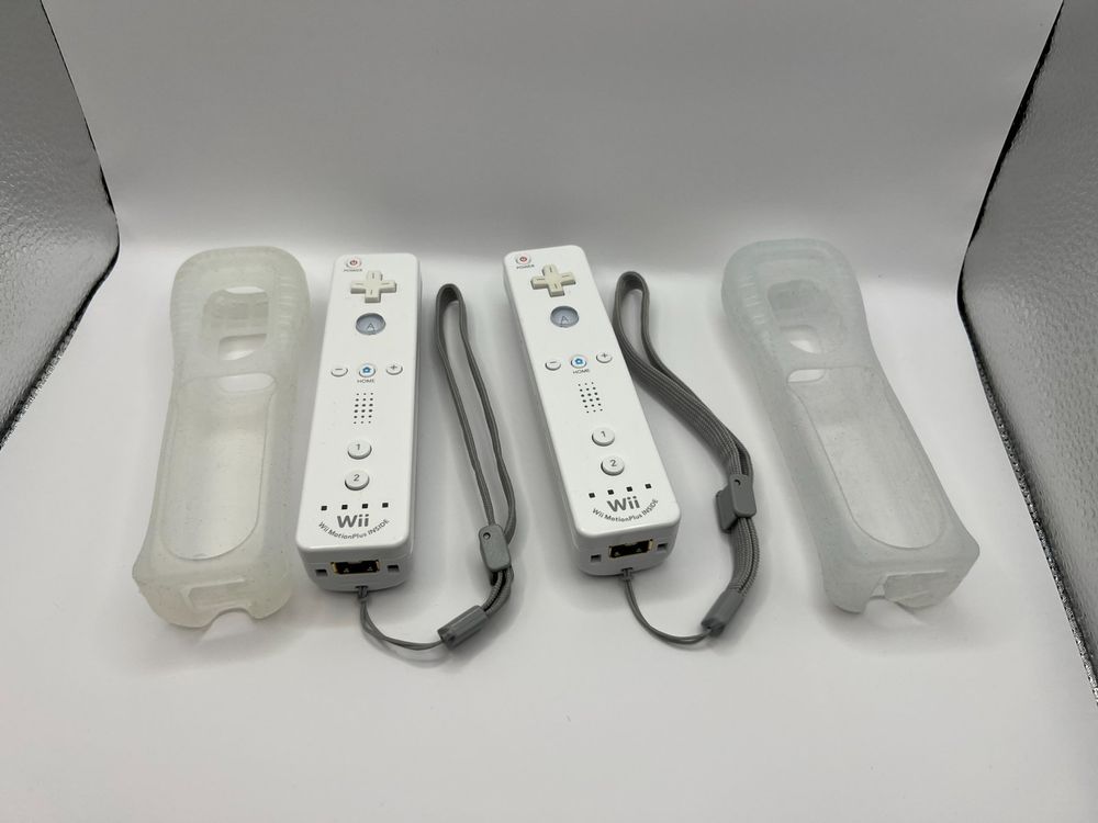 Wii MotionPlus Inside Controller weiss + Hülle (2 Stück) (Gebraucht) in ...