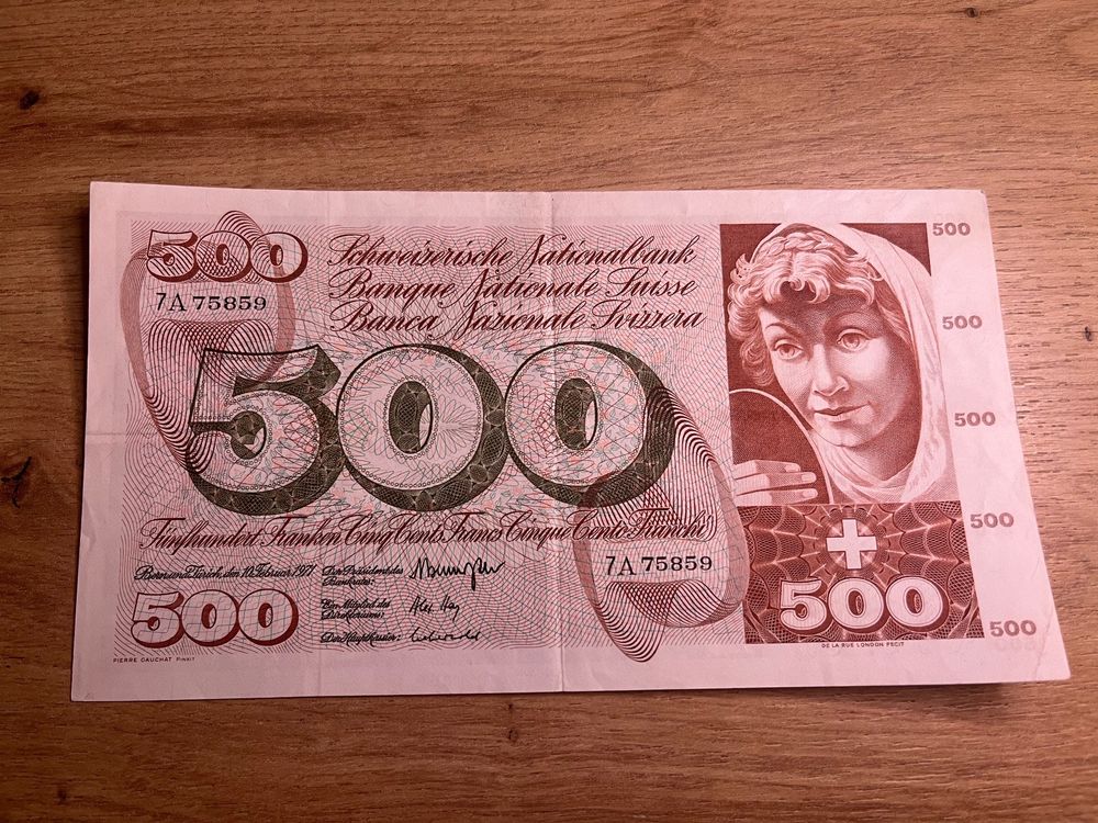 500 Franken 1971 | Kaufen auf Ricardo