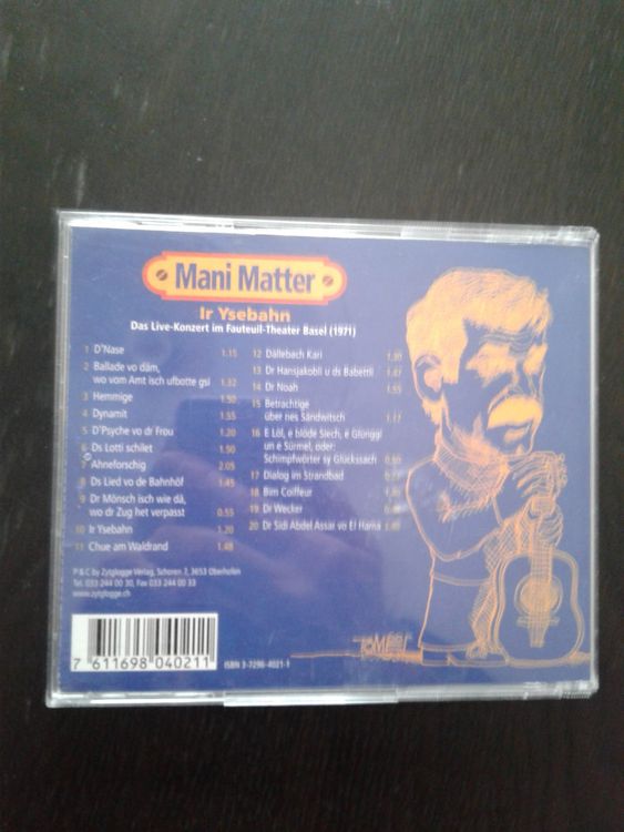 Mani Matter - Ir Ysebahn | Kaufen auf Ricardo