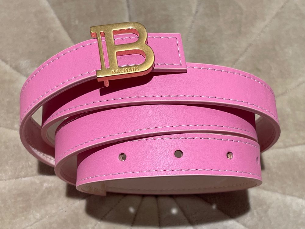 BALMAIN ECHT LEDER GÜRTEL NP 350.- ROSA GR.100 MEGA | Kaufen auf Ricardo