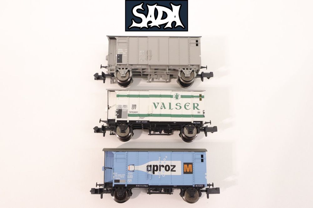 BRAWA 67854, 67850, 67869, SBB Güterwagen, Spur N (Gebraucht) in Basel ...