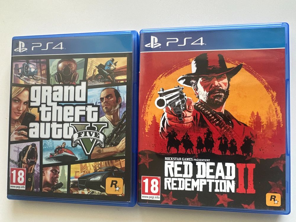 RDR 2, GTA 5, Sony Playstation 4, PS4, PS5 (D'occasion) à Couvet pour ...