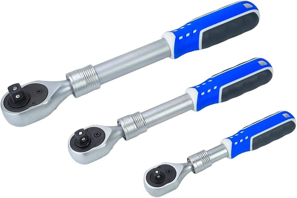 Haskyy | 1/2" + 3/8" + 1/4" | Teleskop-Ratsche-Knarre-Set | Kaufen auf ...