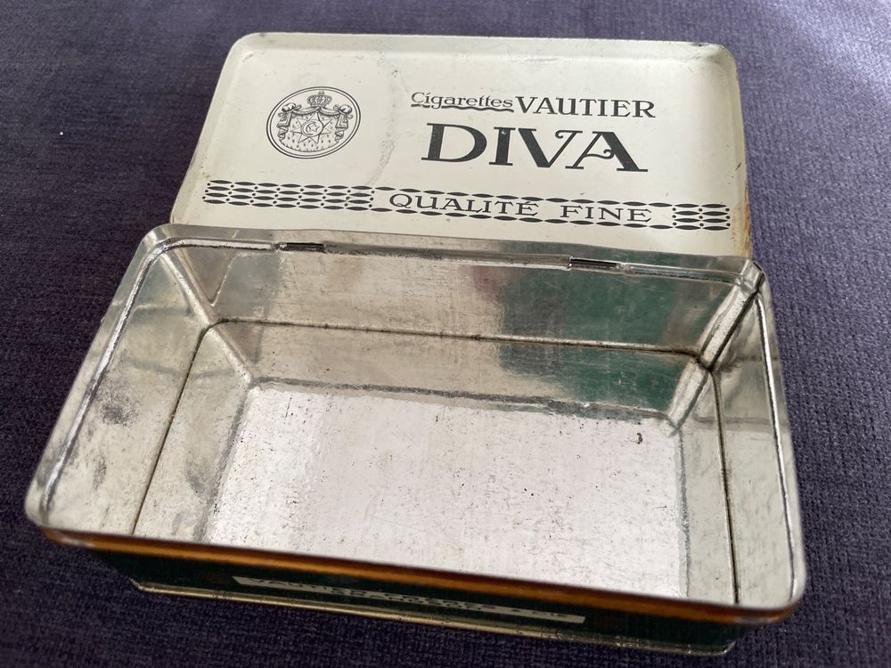 Cigarettes Vautier Frères & Cie DIVA Blechdose (Gebraucht) in ...