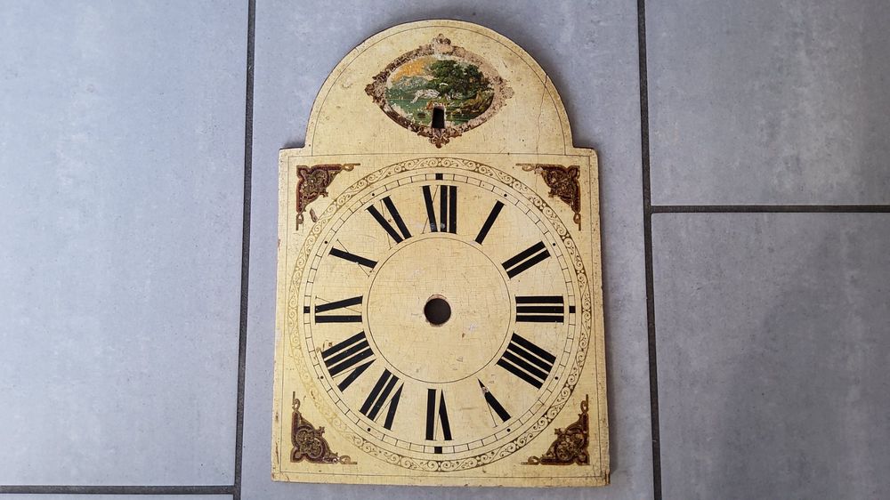 Magnifique antique cadran de pendule queue de vache (Gebraucht) in ...
