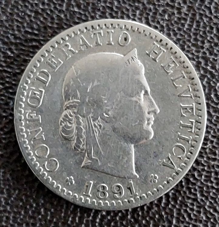 20 Rappen 1891 (Neu (gemäss Beschreibung)) in Arch für CHF 2 – mit Lieferung auf Ricardo kaufen